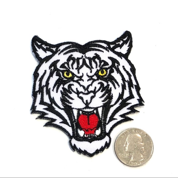 Accessories | Tiger Patch Iron On White Animal Diy Patches | Poshmark